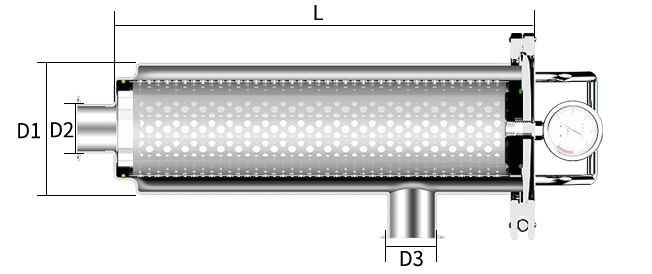 Stainless Steel Sanitary Angle Filter | Aneka Mega Energi